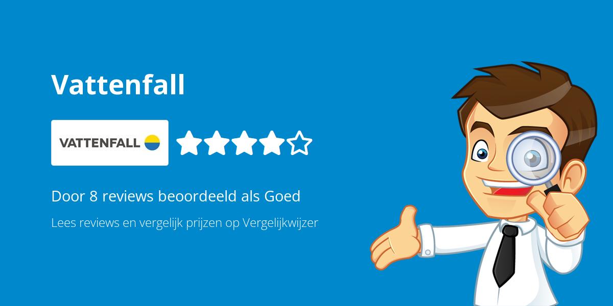 Vattenfall - 8 reviews en vergelijk prijzen